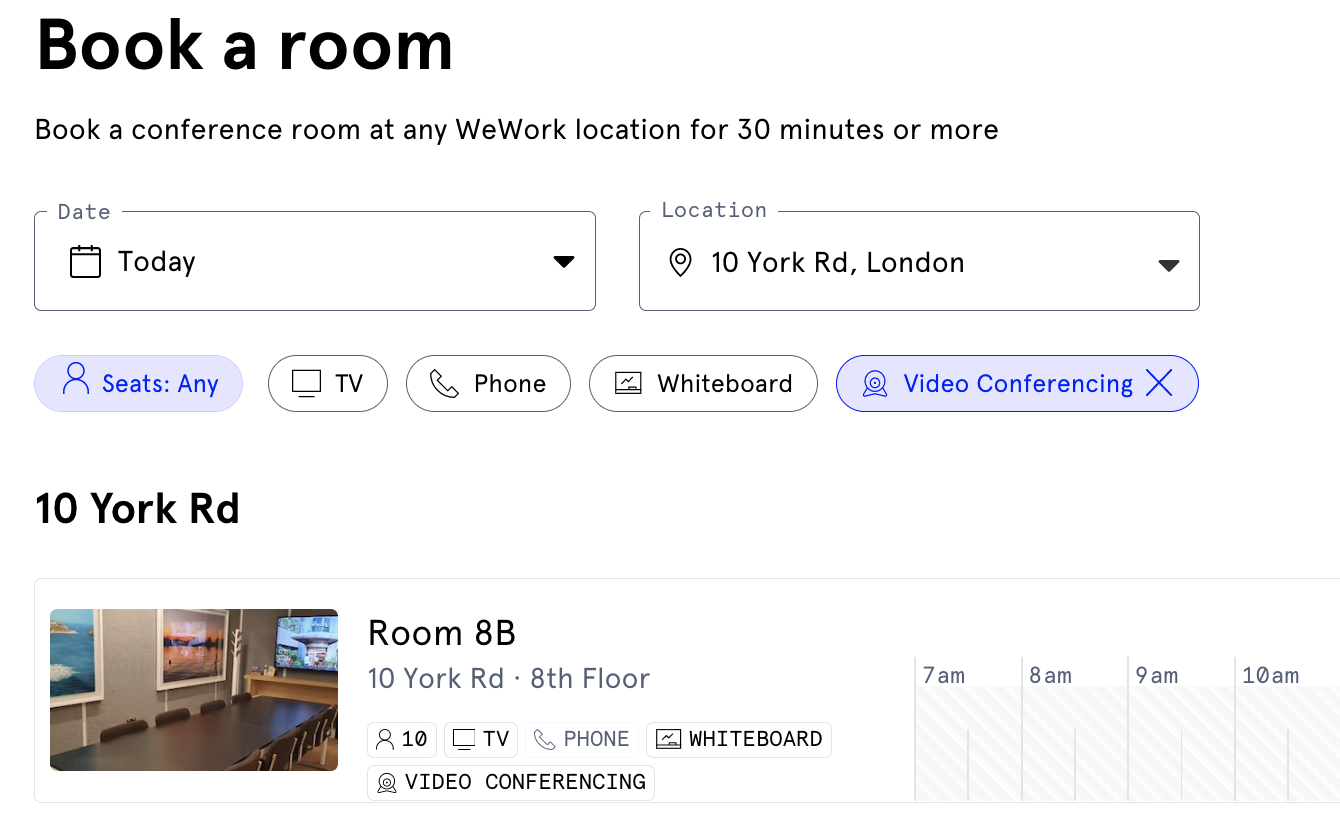 Connecting your device to a video conferencing-enabled meeting room