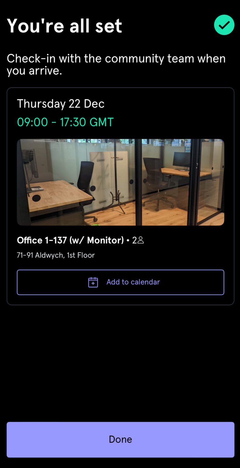 How do I book a private office? What happens once I make a reservation?