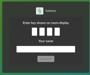 How do I connect to a meeting room TV?