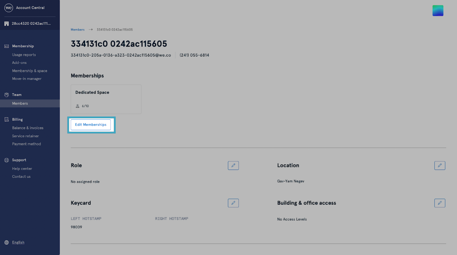 Adding a remote Primary Member, Billing Contact, or Account Admin in ...