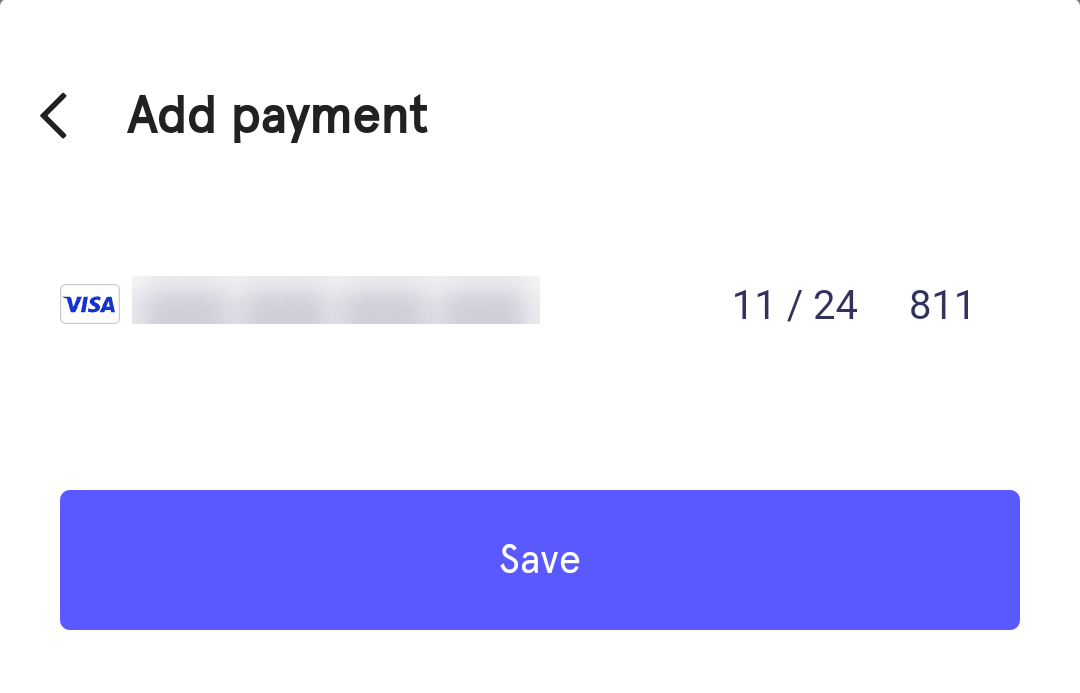 Payment methods for WeWork On Demand users