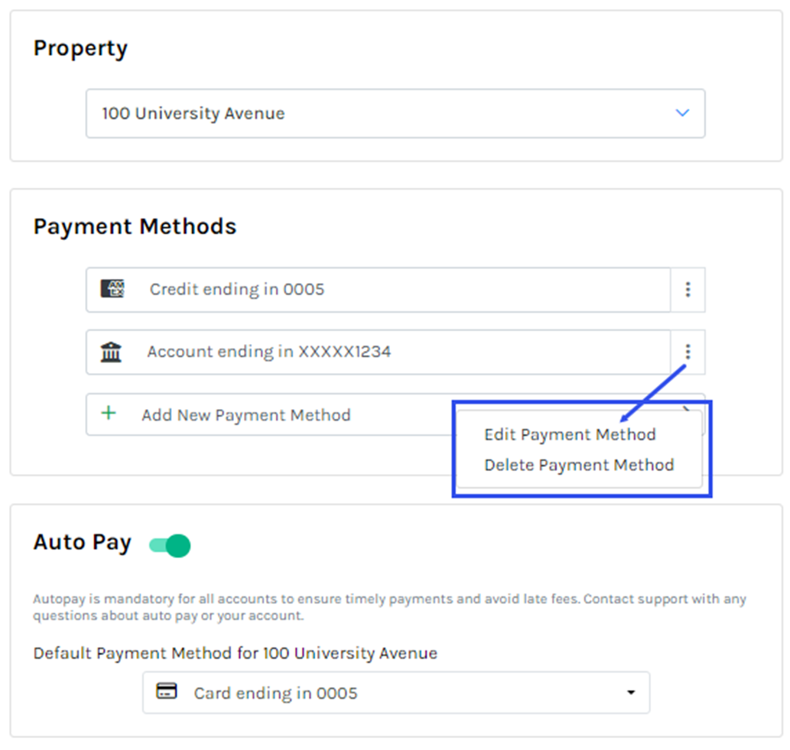 New Account Central - How do I add and edit my payment methods on file ...