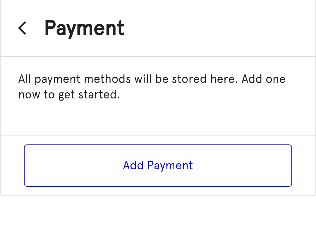 Payment methods for WeWork On Demand users